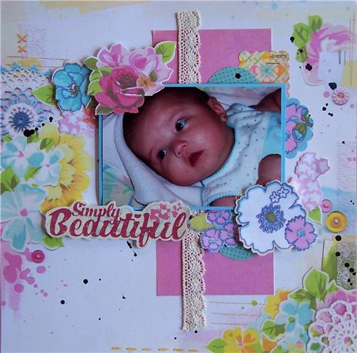 Simply Beautiful – Layout and Card for Paper Secrets Challenges ...